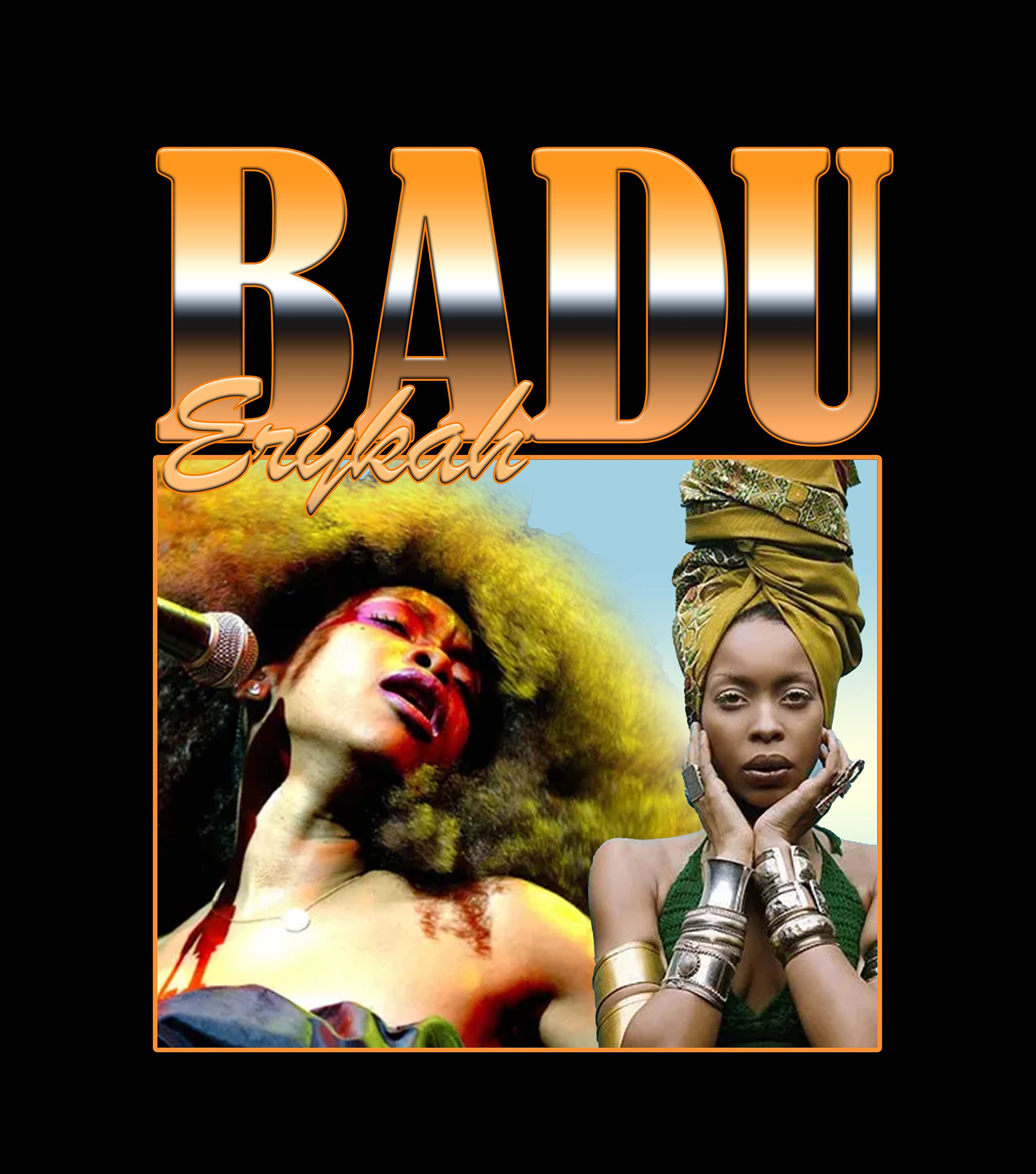 Erykah Badu T Shirt Design PNG Instant Download - Etsy