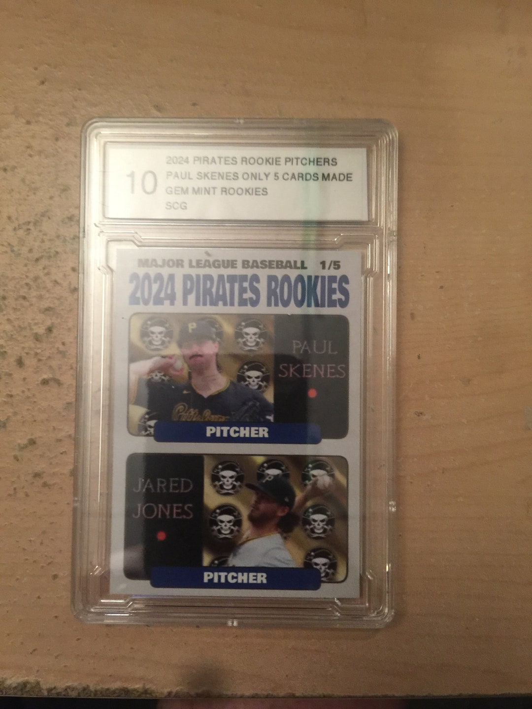 2024 Pirates Rookie Pitchers Paul Skenes Only 5 Cards Made Graded Gem ...