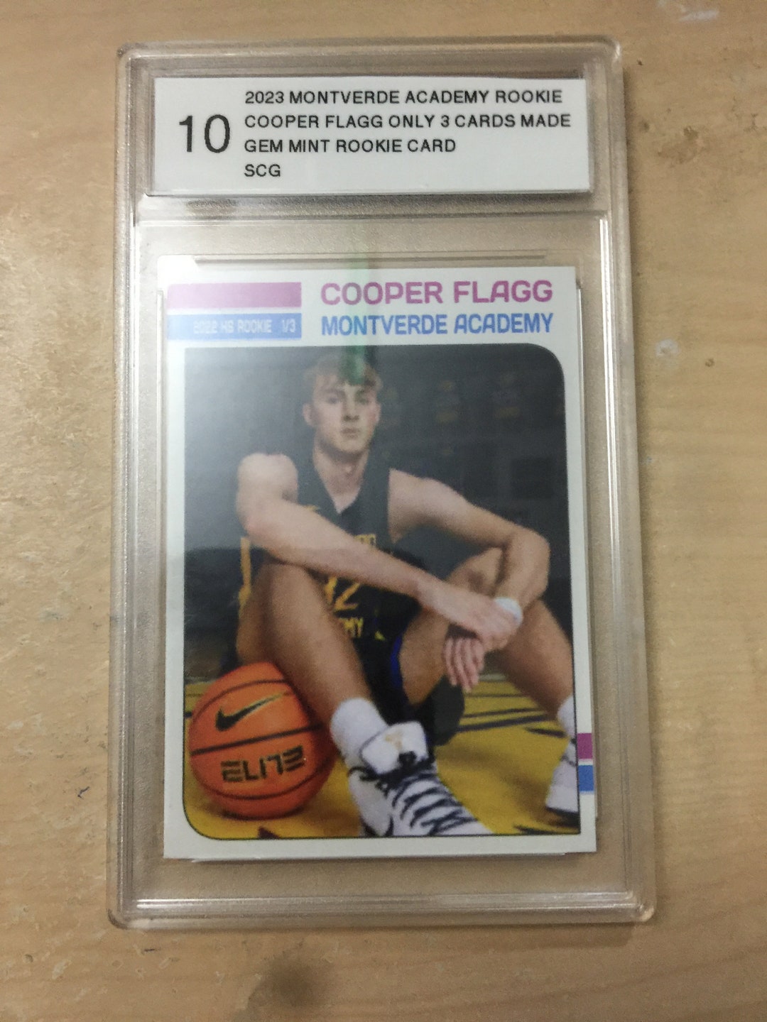 2023 Montverde Academy Rookie Cooper Flagg Only 3 Cards Made Graded Gem ...