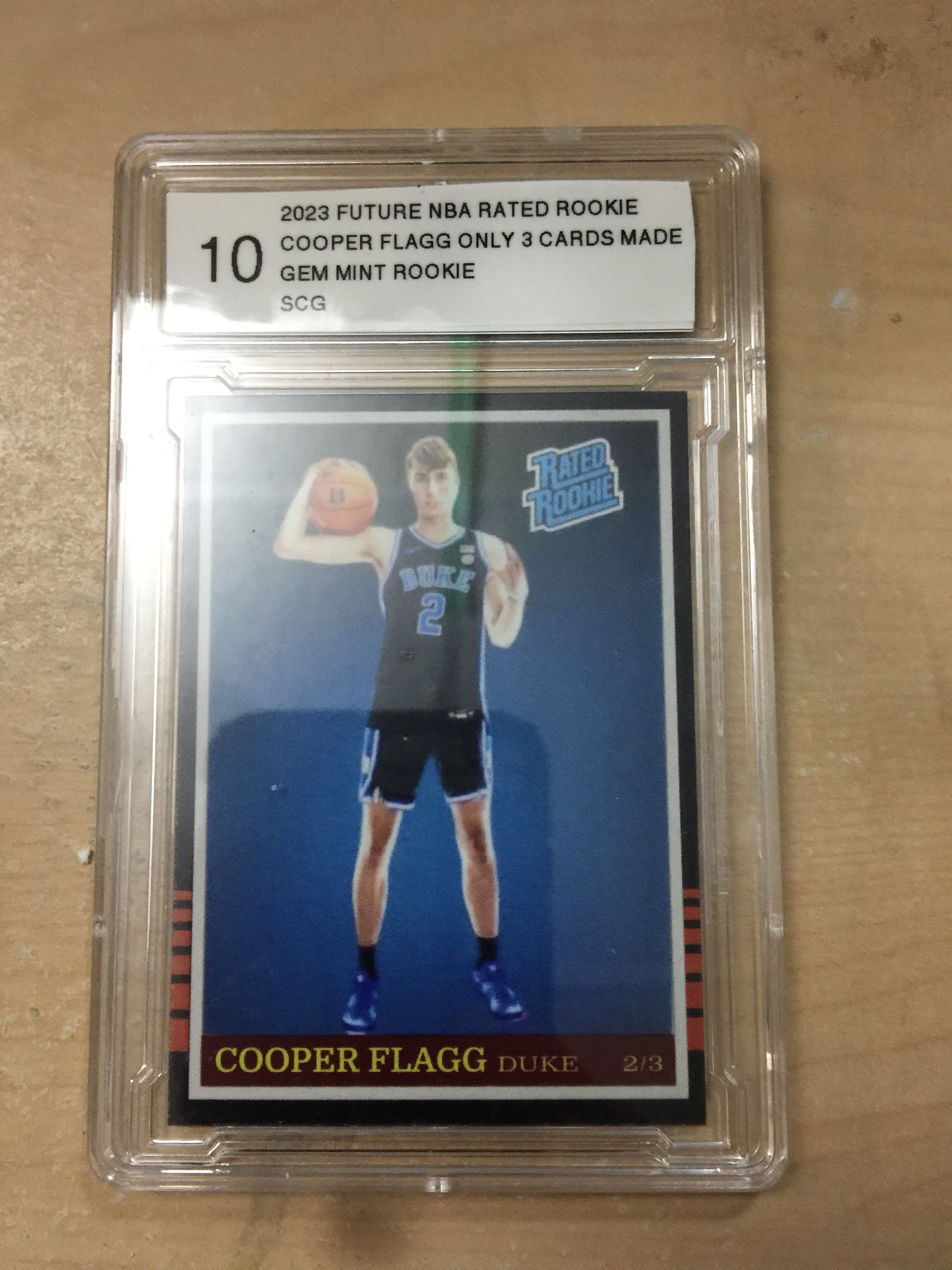 2023 Future NBA Rated Rookie Cooper Flagg Only 3 Cards Made Graded Gem Mint 10 - Etsy