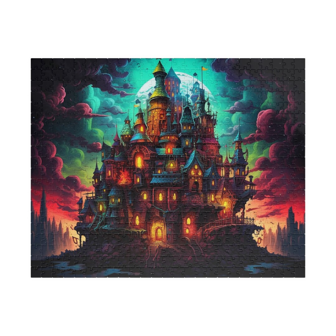 Enchanted Castle Isle Puzzle 100, 500, or 1,000 Pieces - Etsy