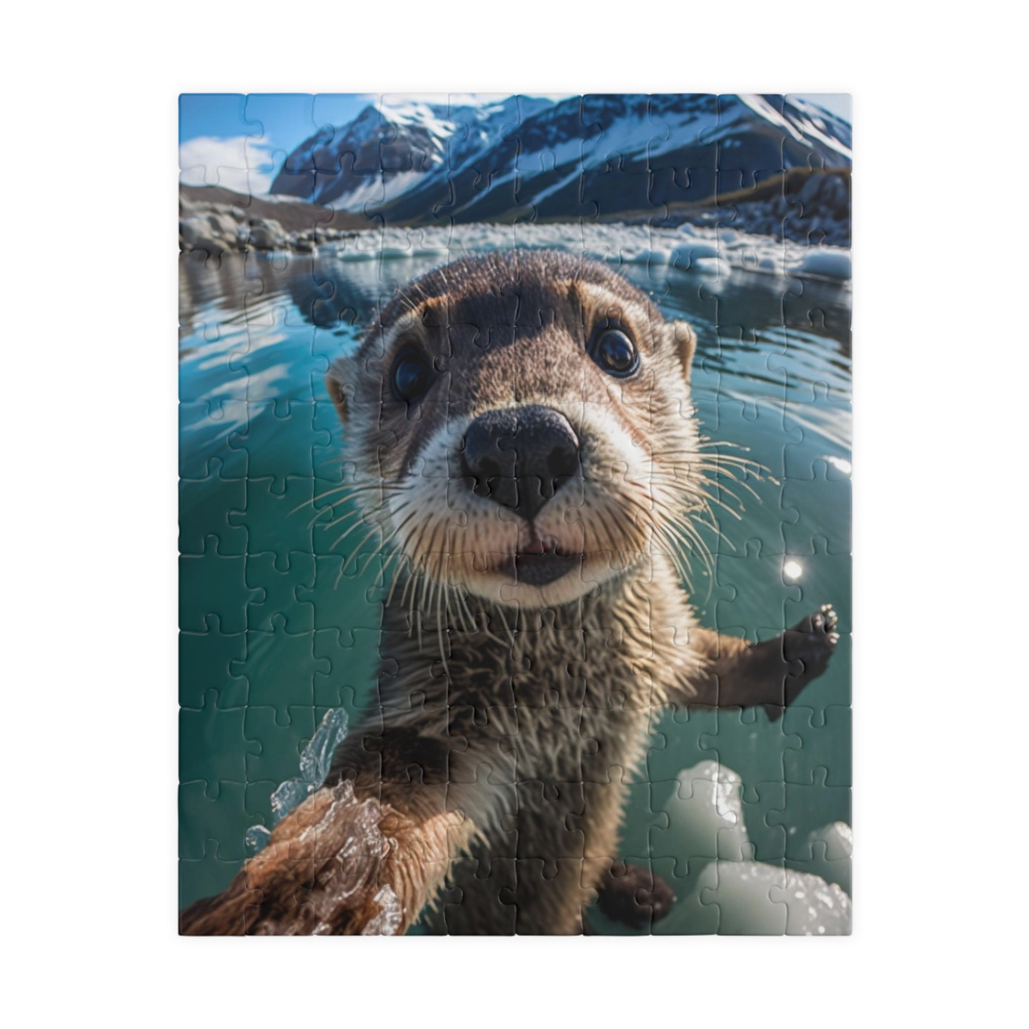 Adorable Otter Puzzle otter Take a Selfie 100, 500, or 1,000 Pieces - Etsy