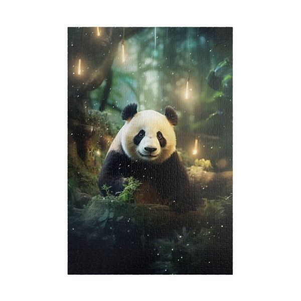Panda Puzzle - Etsy