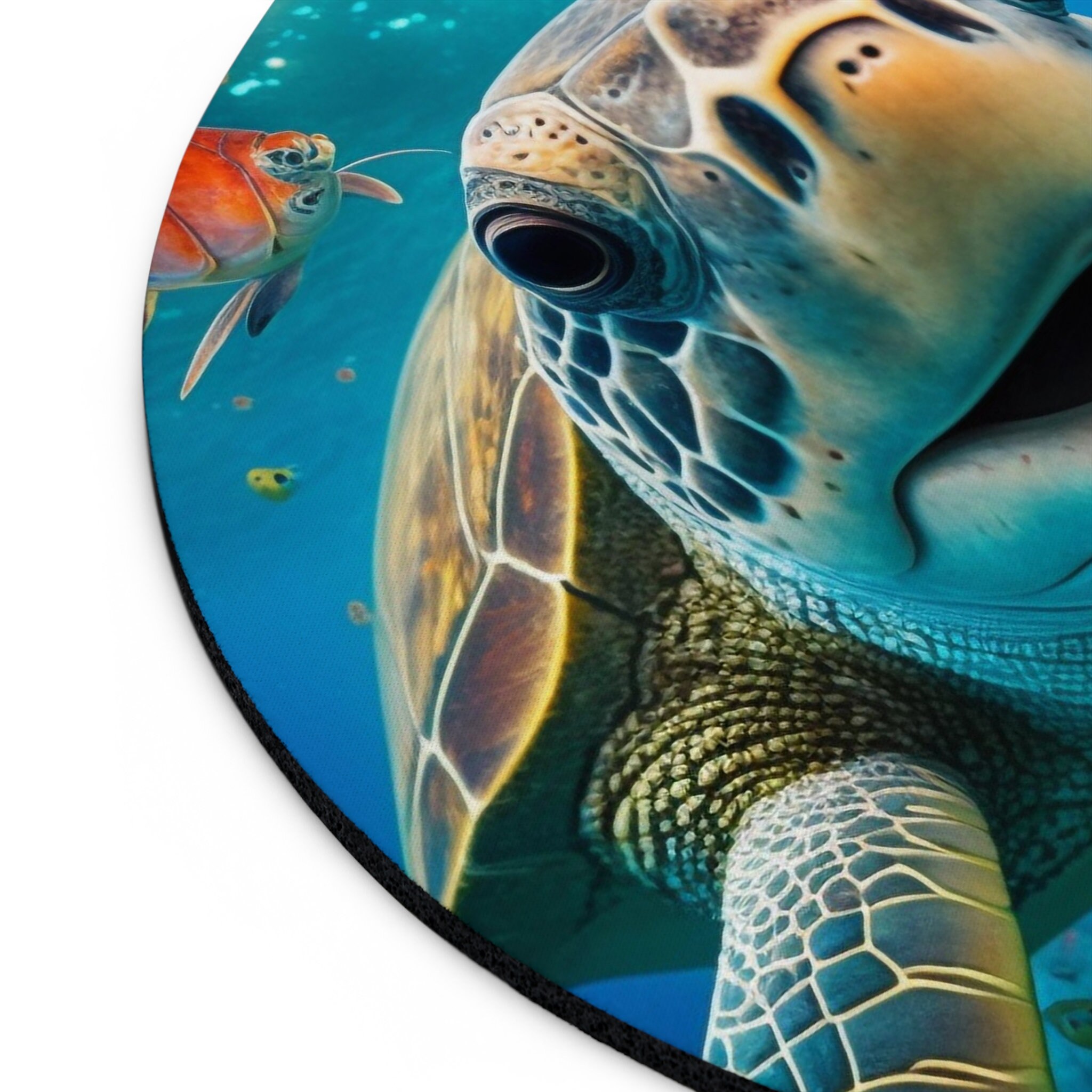 Fun and Tropical Turtle Selfie Mouse Pad Round or Rectangle - Etsy