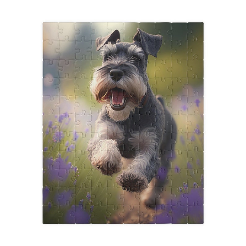 Happy Schnauzer Puzzle 100, 500, 1000 Pieces schnauzer Sprint - Etsy