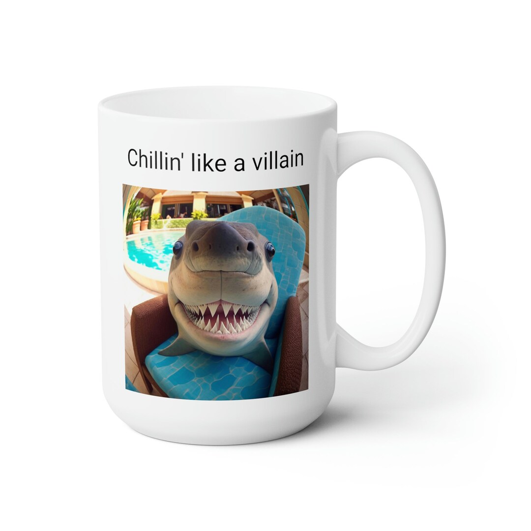 Hilarious Shark Selfie Coffee Cup - Etsy