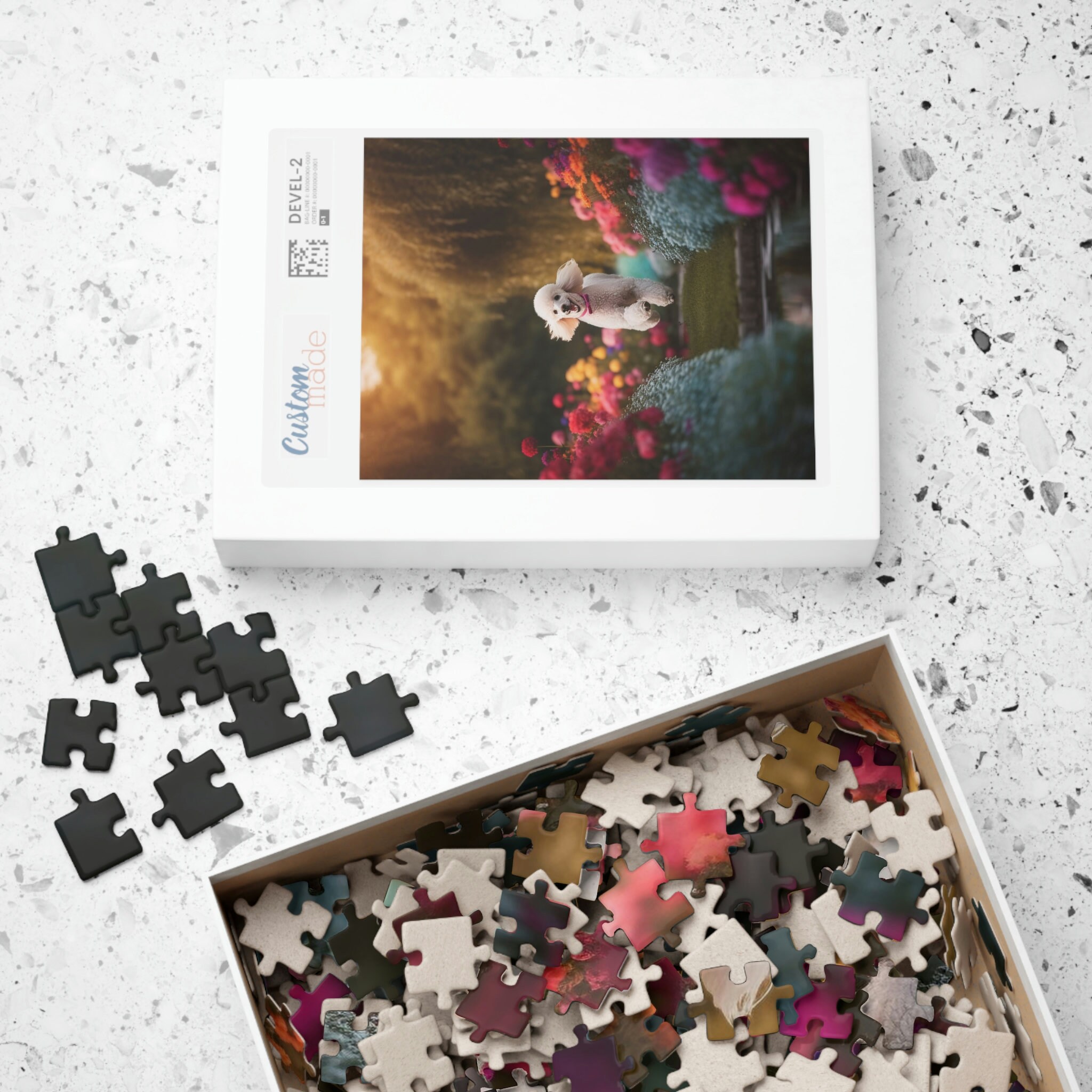 Happy Poodle Puzzle 500 Pieces poodle in Bloom - Etsy