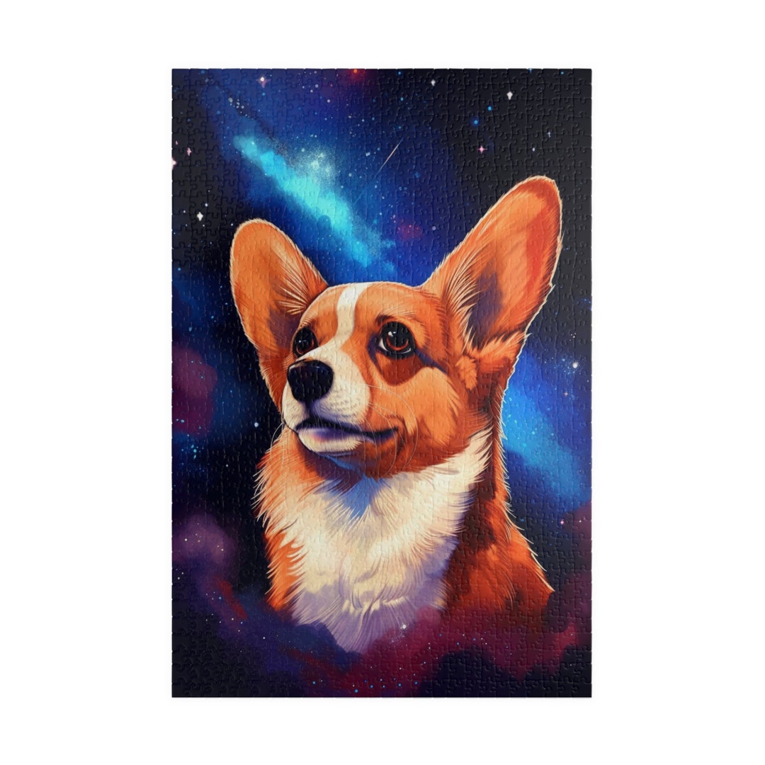 Majestic Corgi Puzzle 100, 500, 1000 Piece "cosmic Corgi" - Etsy