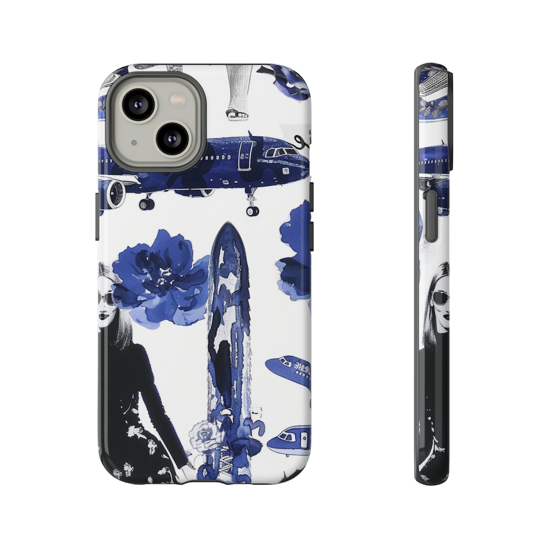 Blue Style Scrapbook Aviation Phone Case, Aviation Phone Case, Phone ...