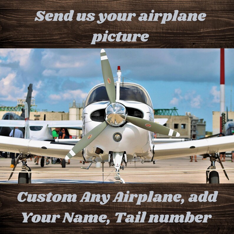 Custom Watercolor Airplane Portrait Personalized Pilot Gift | Add Your ...