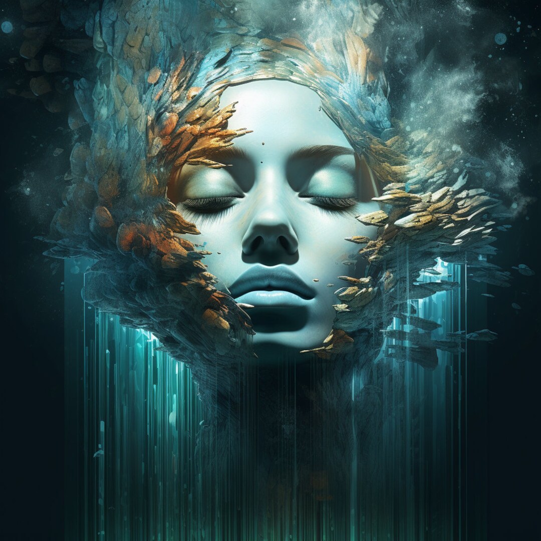 AI Generated Abstract Expressionism Dynamic Painting on Paper, 25x34cm ...