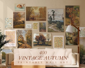 Vintage Gallery Poster, MEGA FALL PACKAGE , Eclectic Wall Art, Autumn ...