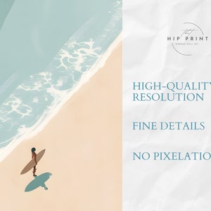 Coastal Life Beach Surf Gallery, Coastal Trendy Surf up Wall Art, Beach ...