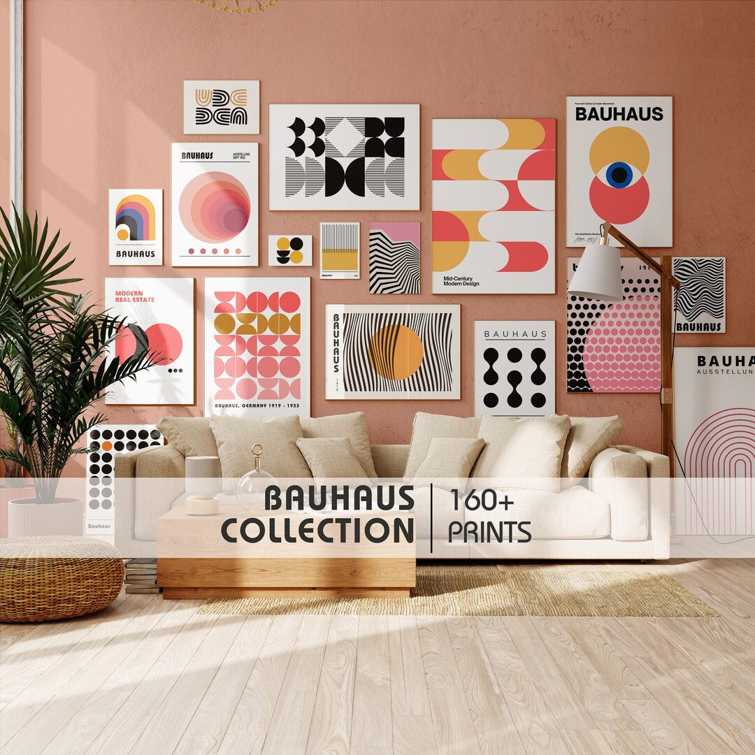 MEGA BUNDLE of Bauhaus Posters 160+ Modern Mid-century Abstract ...