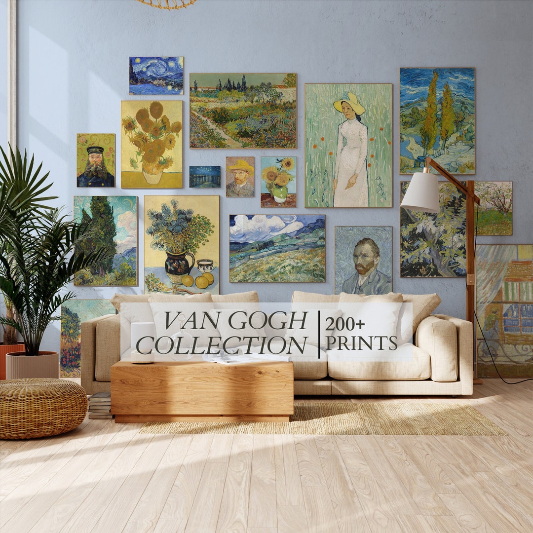 Van Gogh Vintage Oil Painting Prints, Impressionist Art MEGA Bundle ...