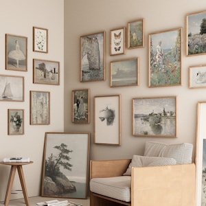 Bundle of 460+ Neutral Vintage Summer Prints , Neutral Gallery Wall Art ...