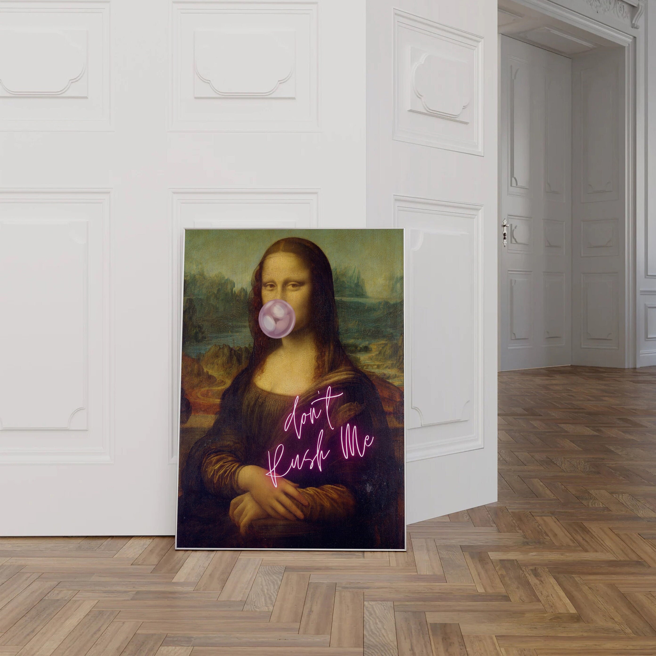 Mona Lisa Bubble Gum Altered Art Print (digital Download) - Etsy