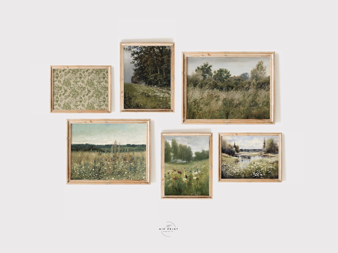 French Countryside Gallery Wall Print Set, Vintage Spring Prints ...