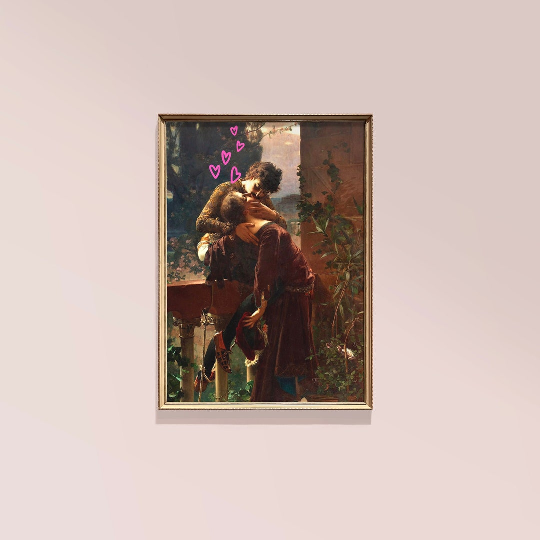 Altered Painting, Altered Vintage Painting, Portrait Painting Detail ...