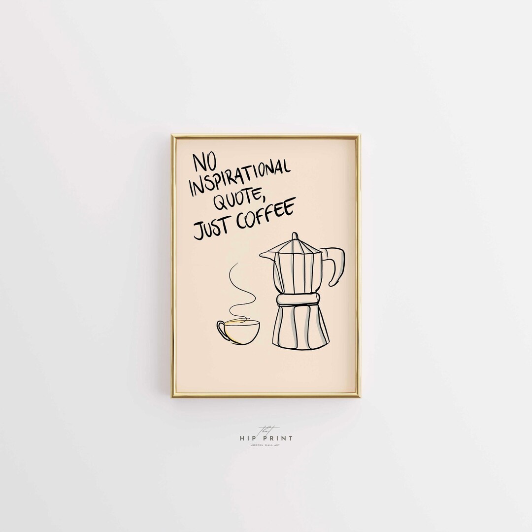 Digital Kitchen Wall Art - Coffee Poster, Breakfast Print, Bar Decor ...