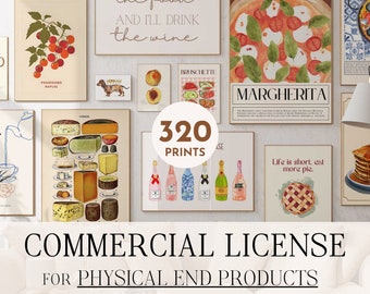 Commercial License for Set of 600 Wall Art Bundle, Poster Set License ...