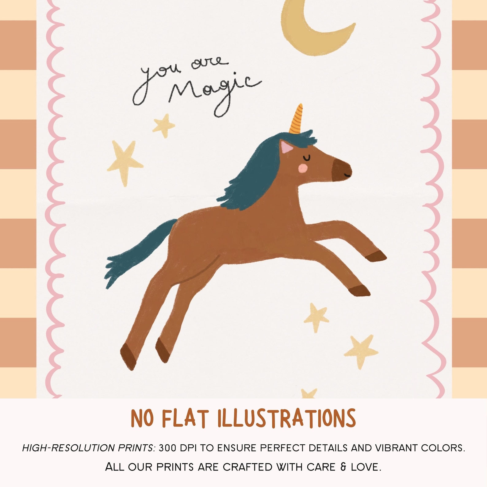 Unicorn Nursery Wall Art, Cute Kids Room Decor, Whimsical Nursery ...