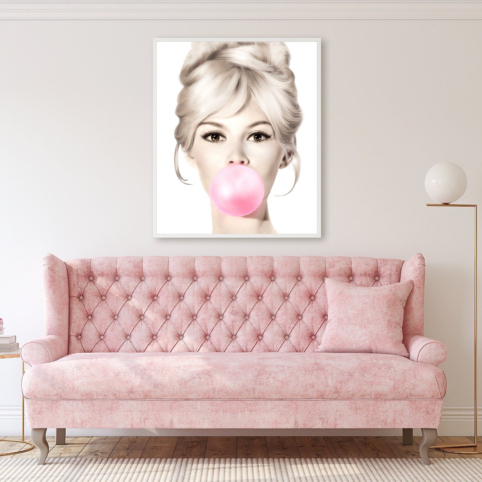 Brigitte Bardot Bubble Gum fashion Art Print INSTANT - Etsy