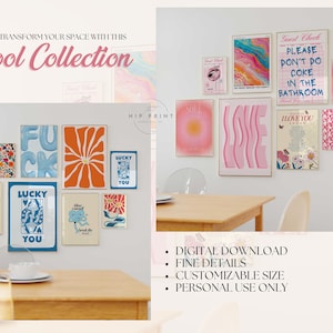 Gallery Set of 100 Maximalist Wall Art Prints - Eclectic Gallery Wall ...
