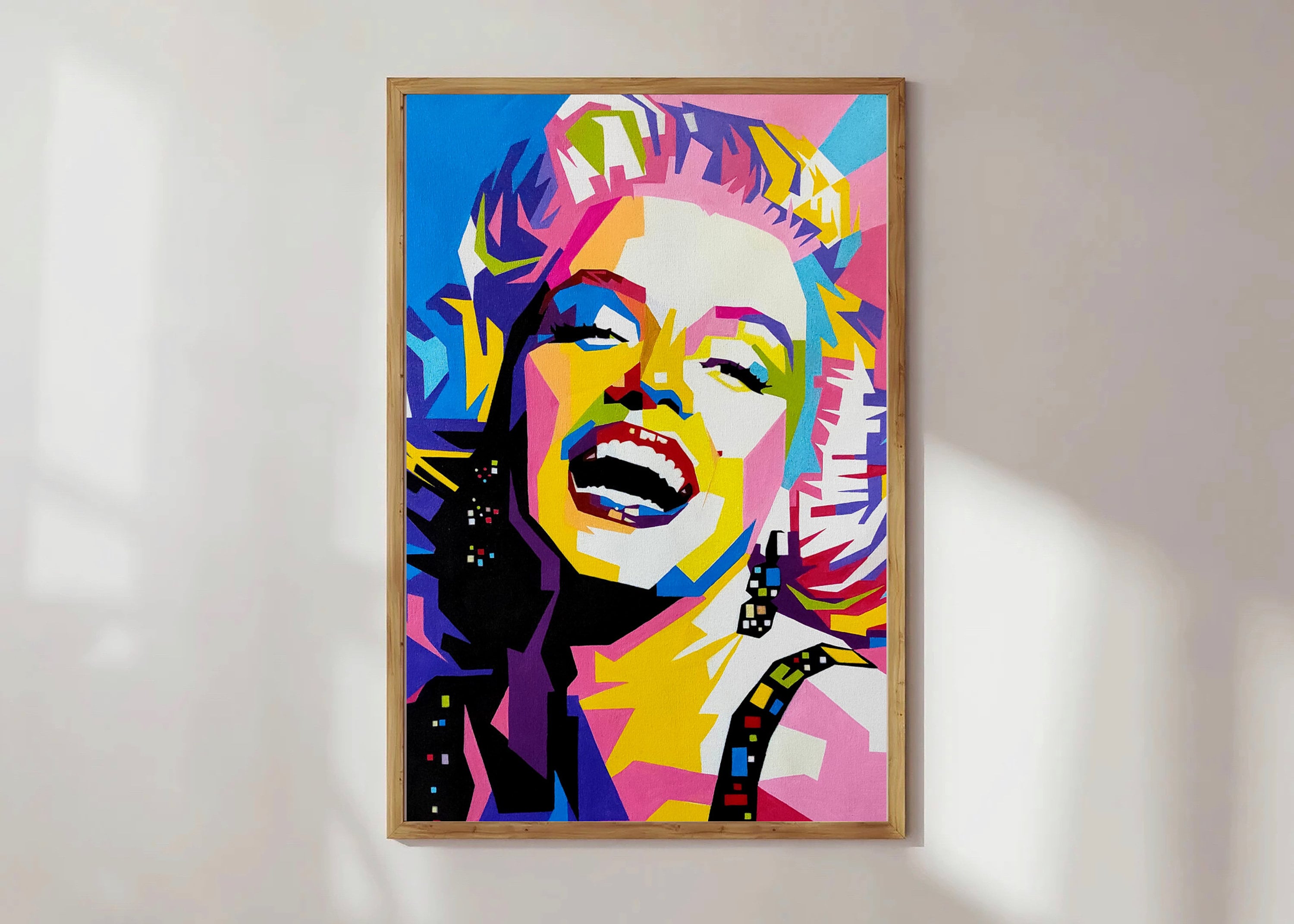 Marilyn Monroe Pop Art Marilyn Monroe Framed Canvas Monroe - Etsy UK