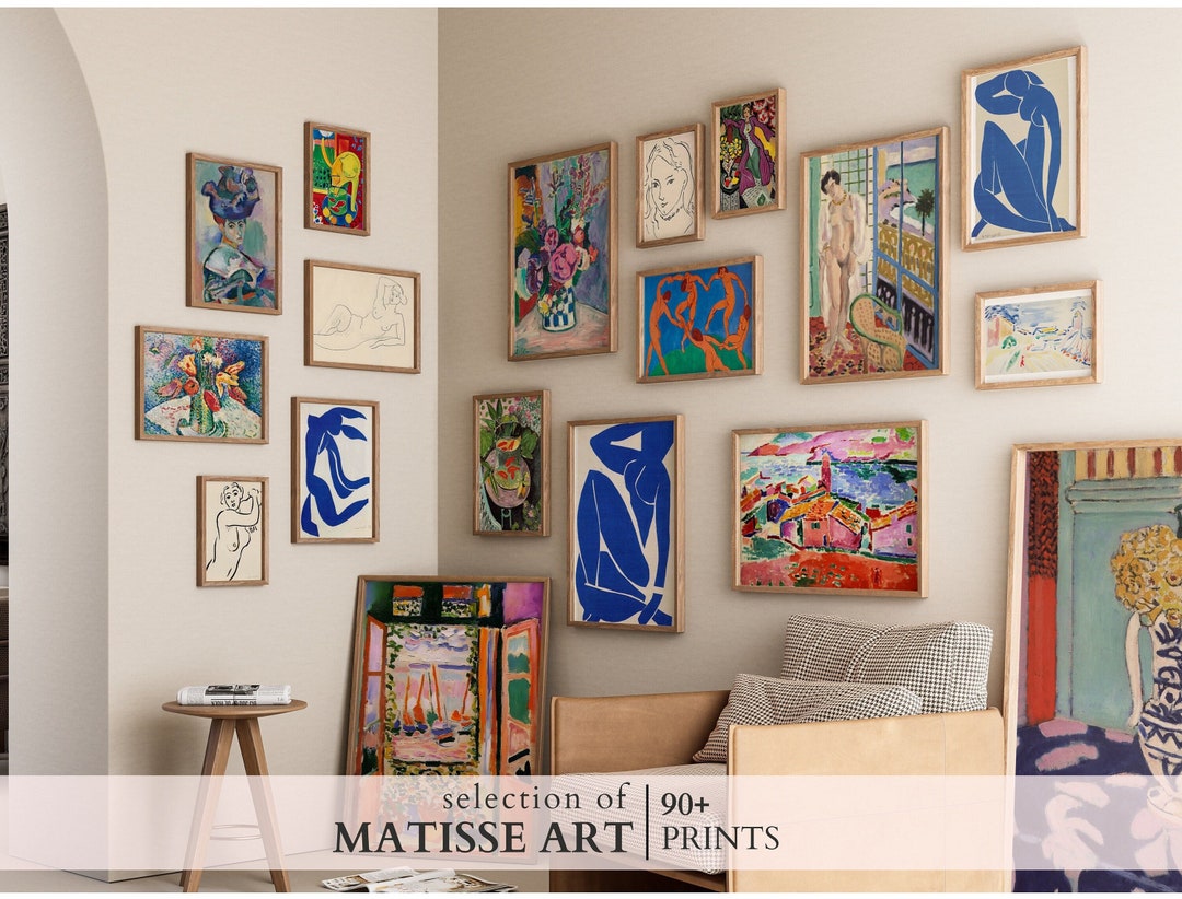 MEGA BUNDLE of Matisse Gallery Wall Set, Eclectic Wall Art, Vintage ...