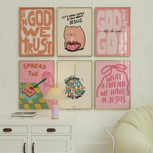 Christian Wall Art Prints, Bible Quote, Pastel Decor (digital Download ...