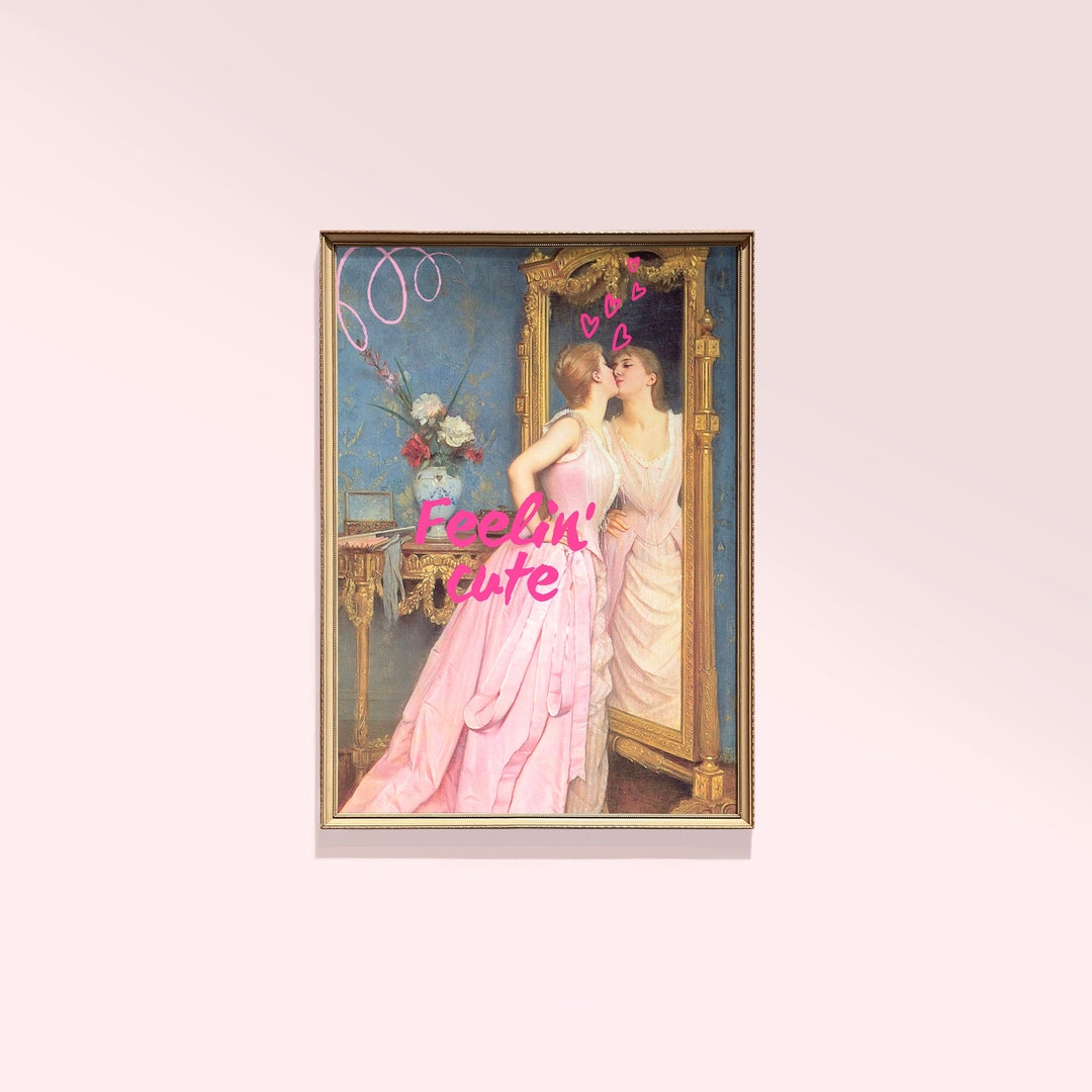 Altered Vintage Portrait Painting, Eclectic Wall Art (printable) - Etsy