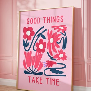 Retro Groovy Print Vintage Retro Wall Art 70s Style Poster Trendy Print ...