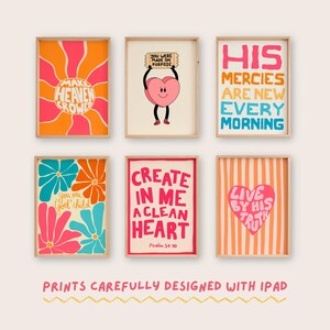 Pastel Christian Wall Art Set, Bible Verse Prints (digital Download) - Etsy