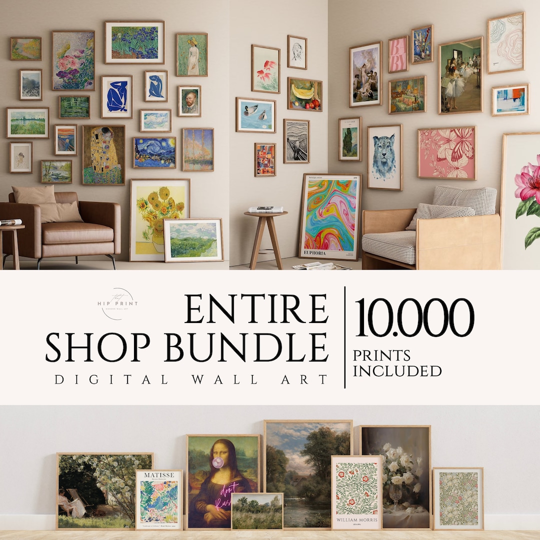 ENTIRE STORE SALE, Wall Art Bundle,vintage Gallery Sets,eclectic and ...