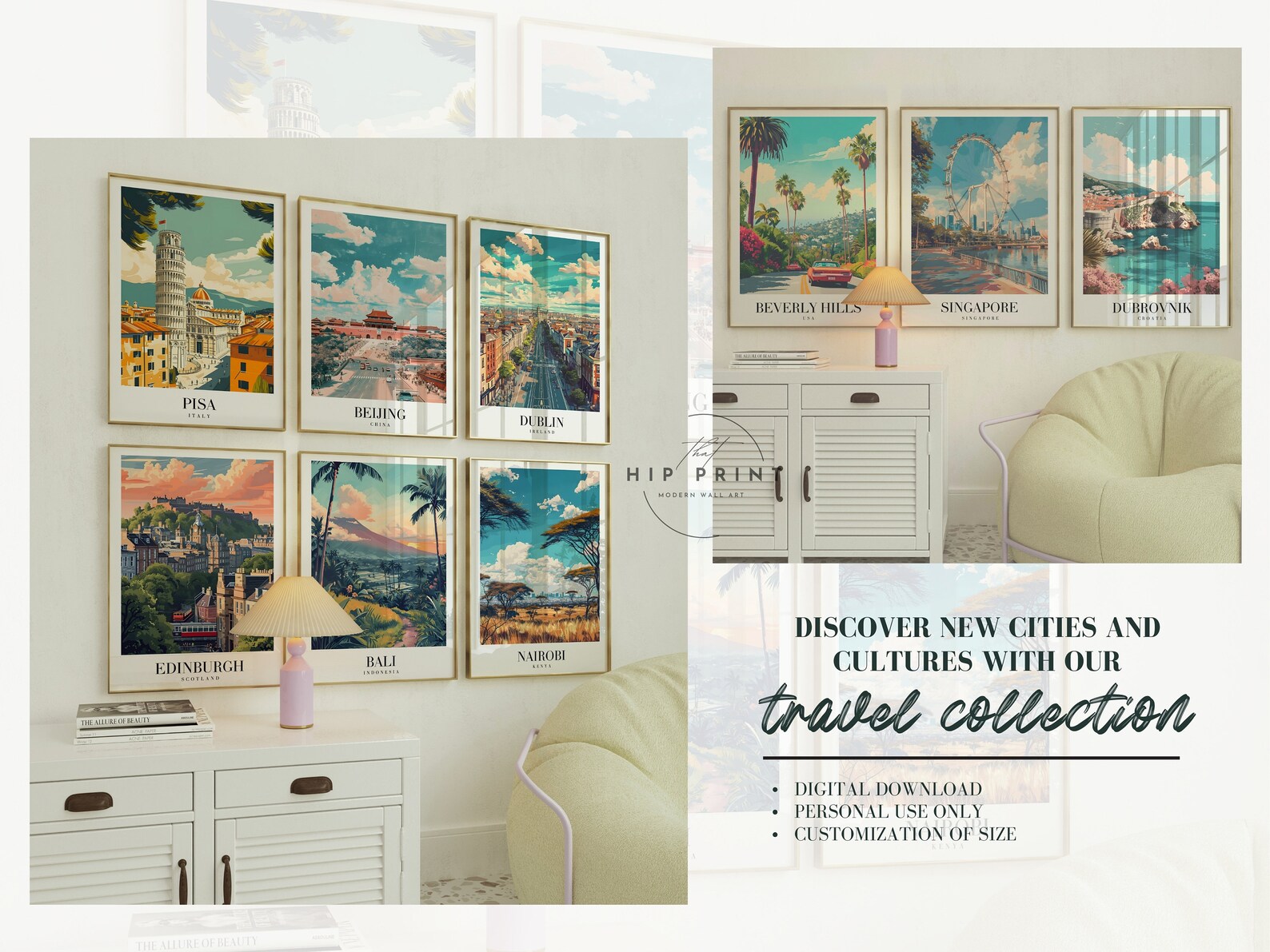 150+ Vintage Travel Posters – Iconic City Prints Gallery (digital ...