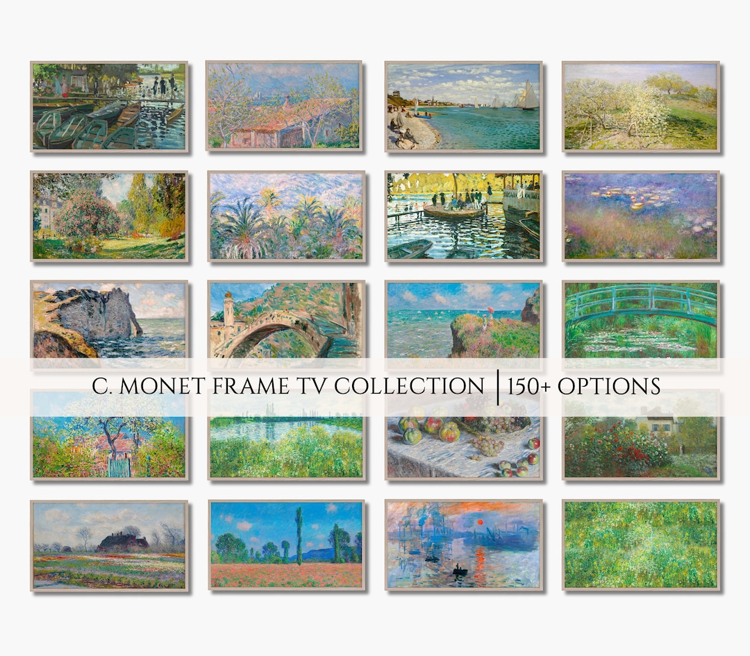 Samsung Frame TV Art Set of 150+ , Monet Art Collection, Vintage Art ...
