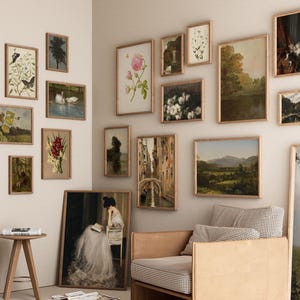 Vintage Gallery Wall Art Set, Eclectic MEGA Bundle (digital Download ...