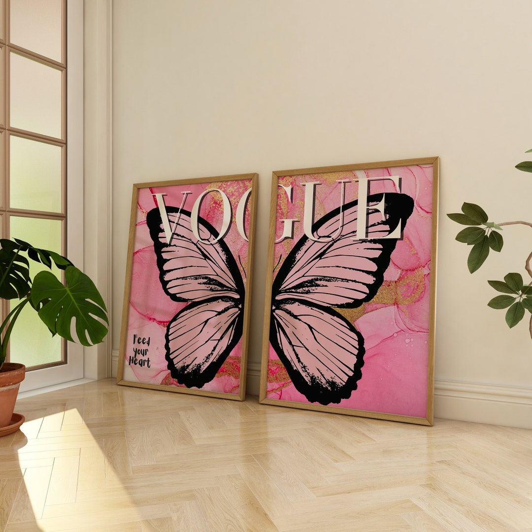 Digital Butterfly Art Print Trendy Download Butterfly Set - Etsy