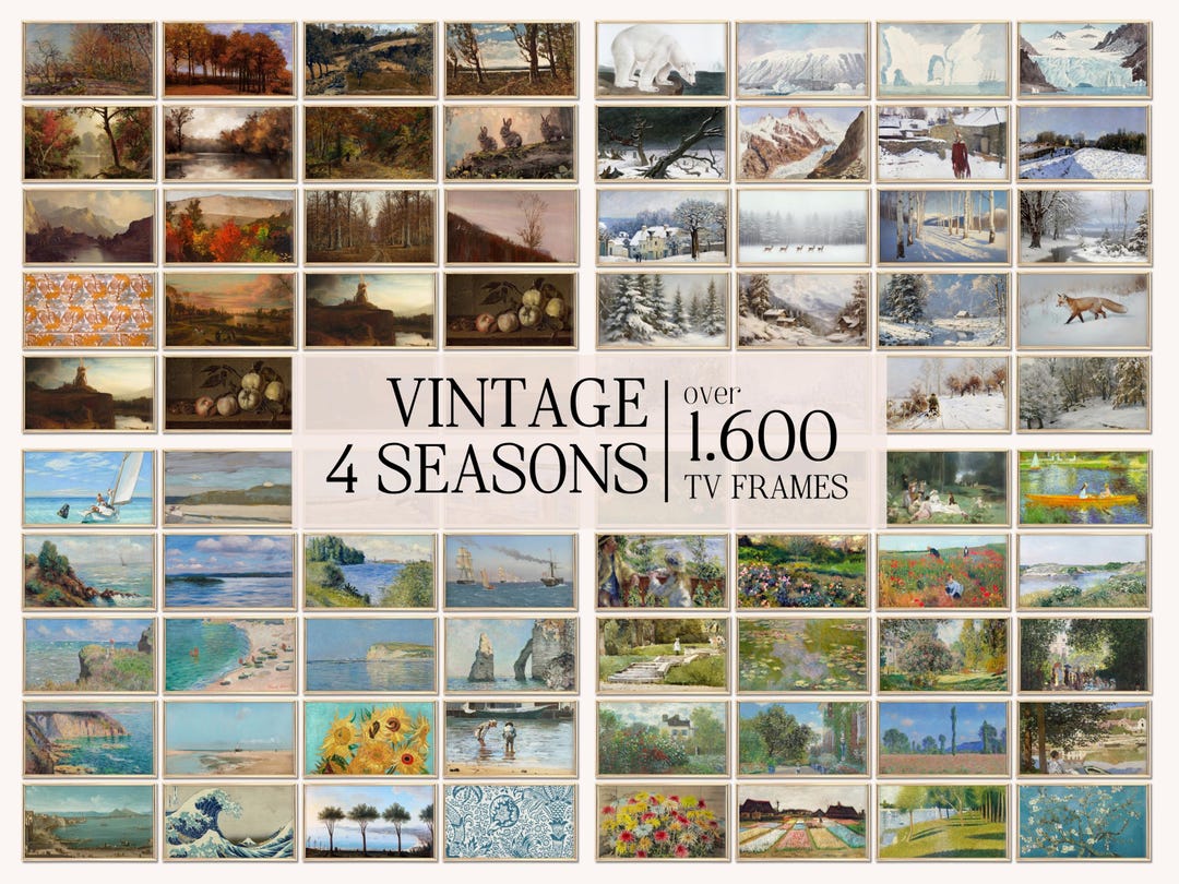 MEGA BUNDLE of +1600 4 Seasons Frame TV Art Bundle,autumn Tv Frame ...