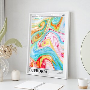 Euphoria Aura Poster, Retro Gradient Poster, Affirmation Poster, Retro ...