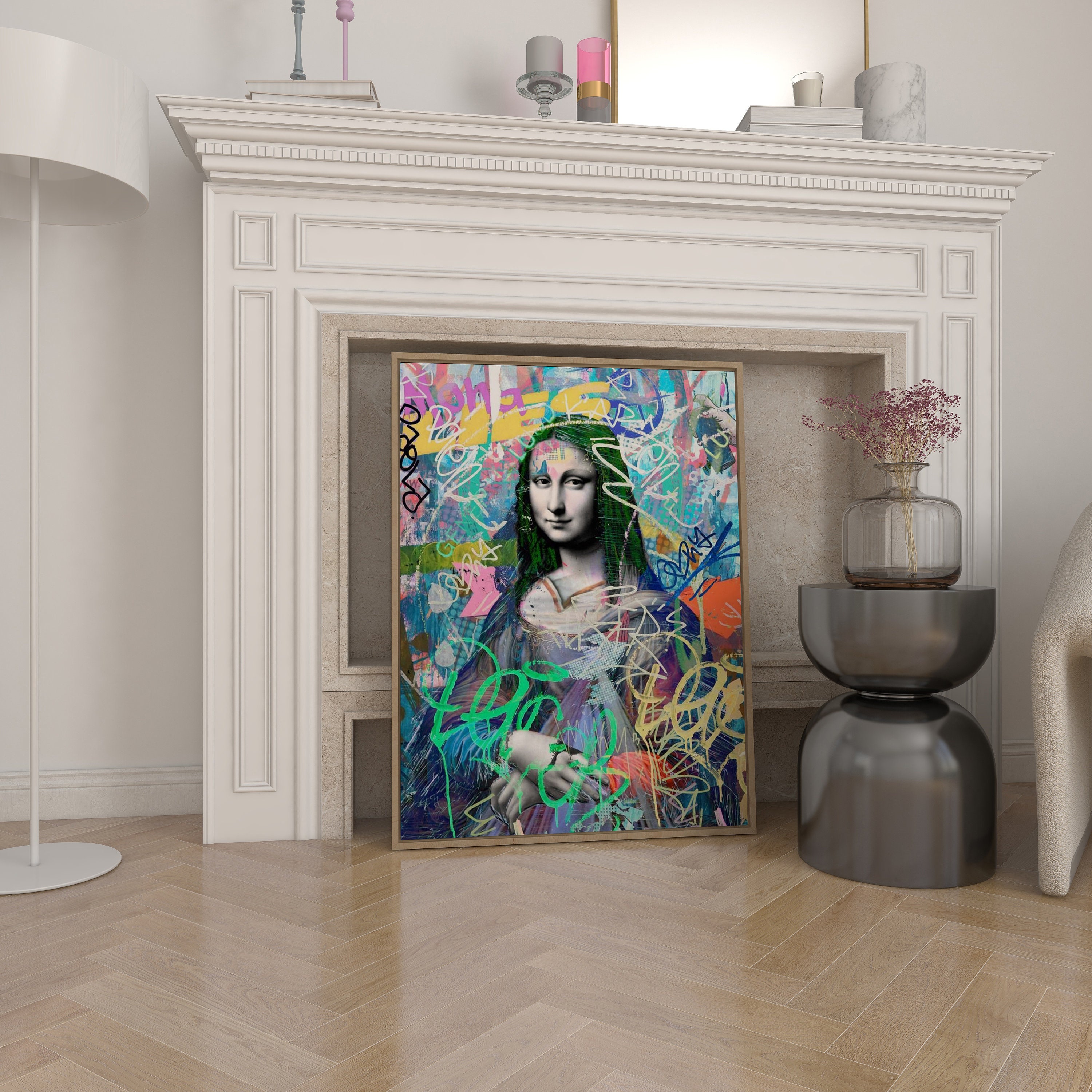 Gioconda, Mona Lisa, Framed Print,altered Vintage ,portrait Painting ...