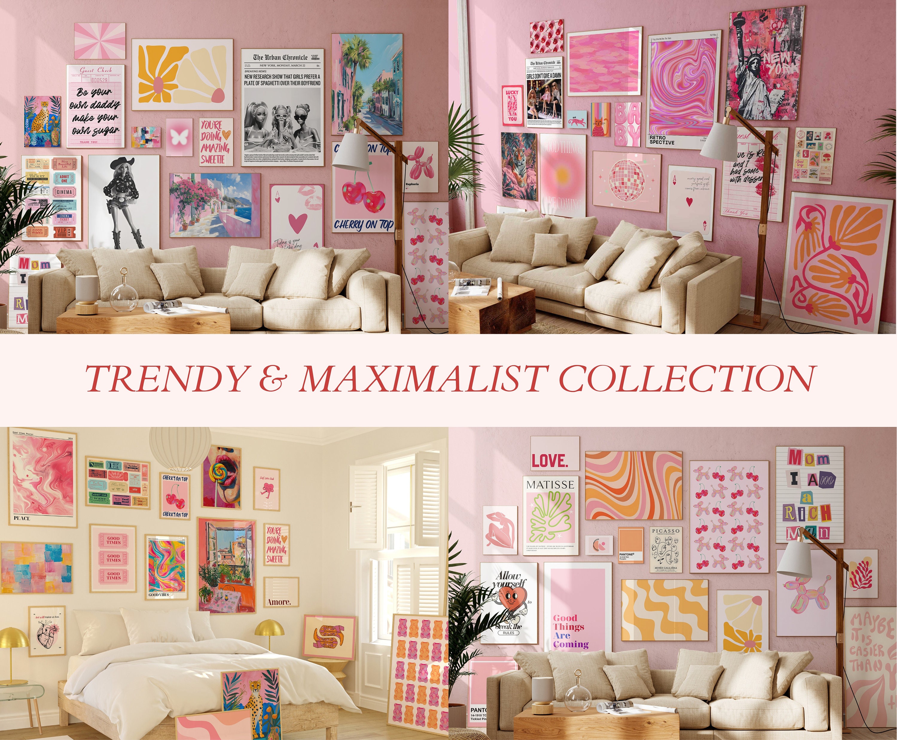 Entire Store Sale - Wall Art Pack Bundle - Vintage Gallery Sets ...