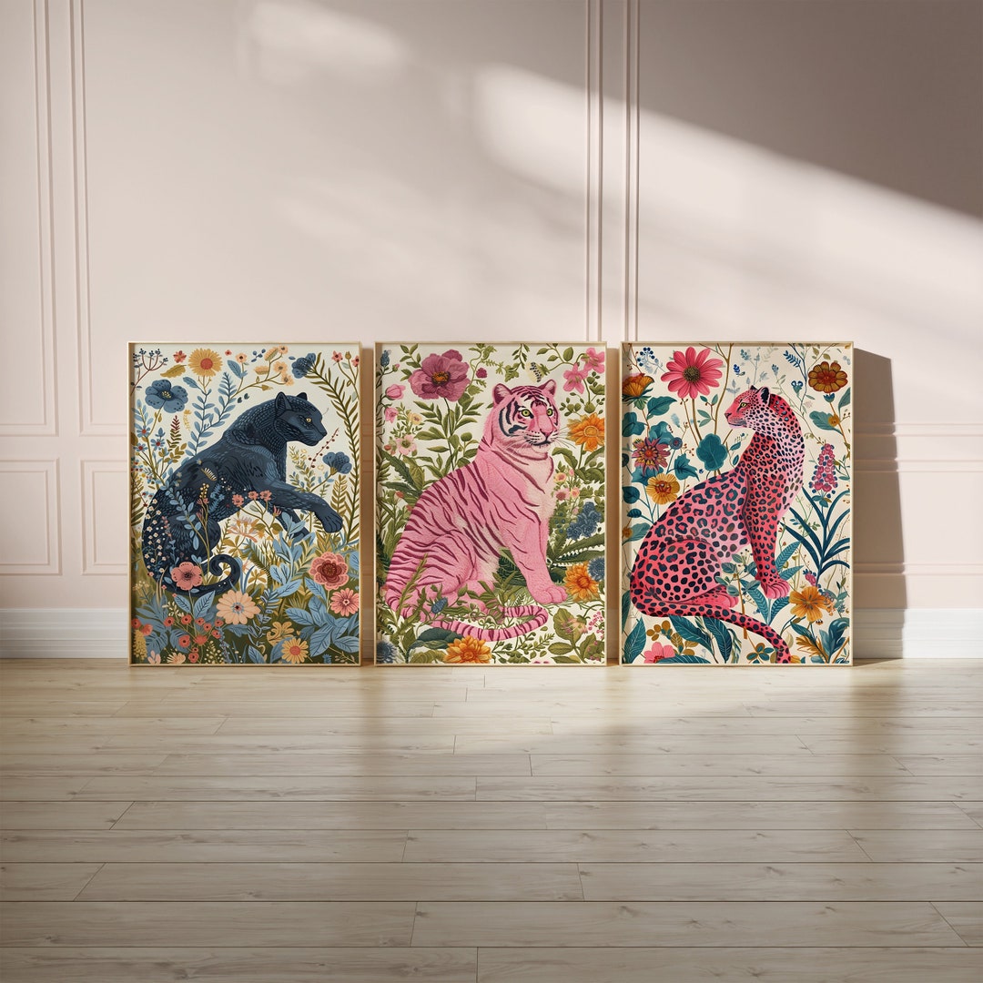 Maximalist Wall Set, Printable Eclectic Wall Art, Feminist Wall Decor ...