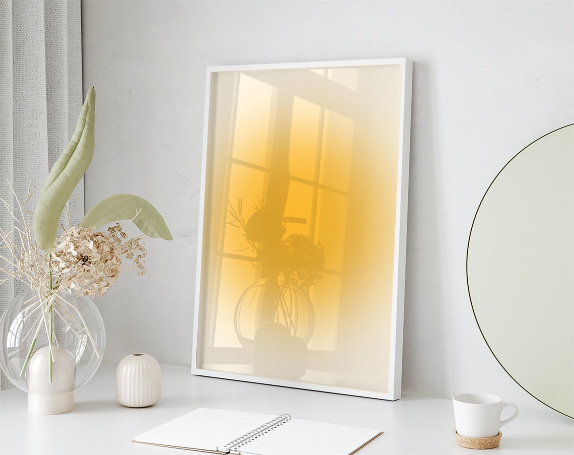 Yellow Grainy Gradient Affirmation Poster Instant Download, Trust the ...