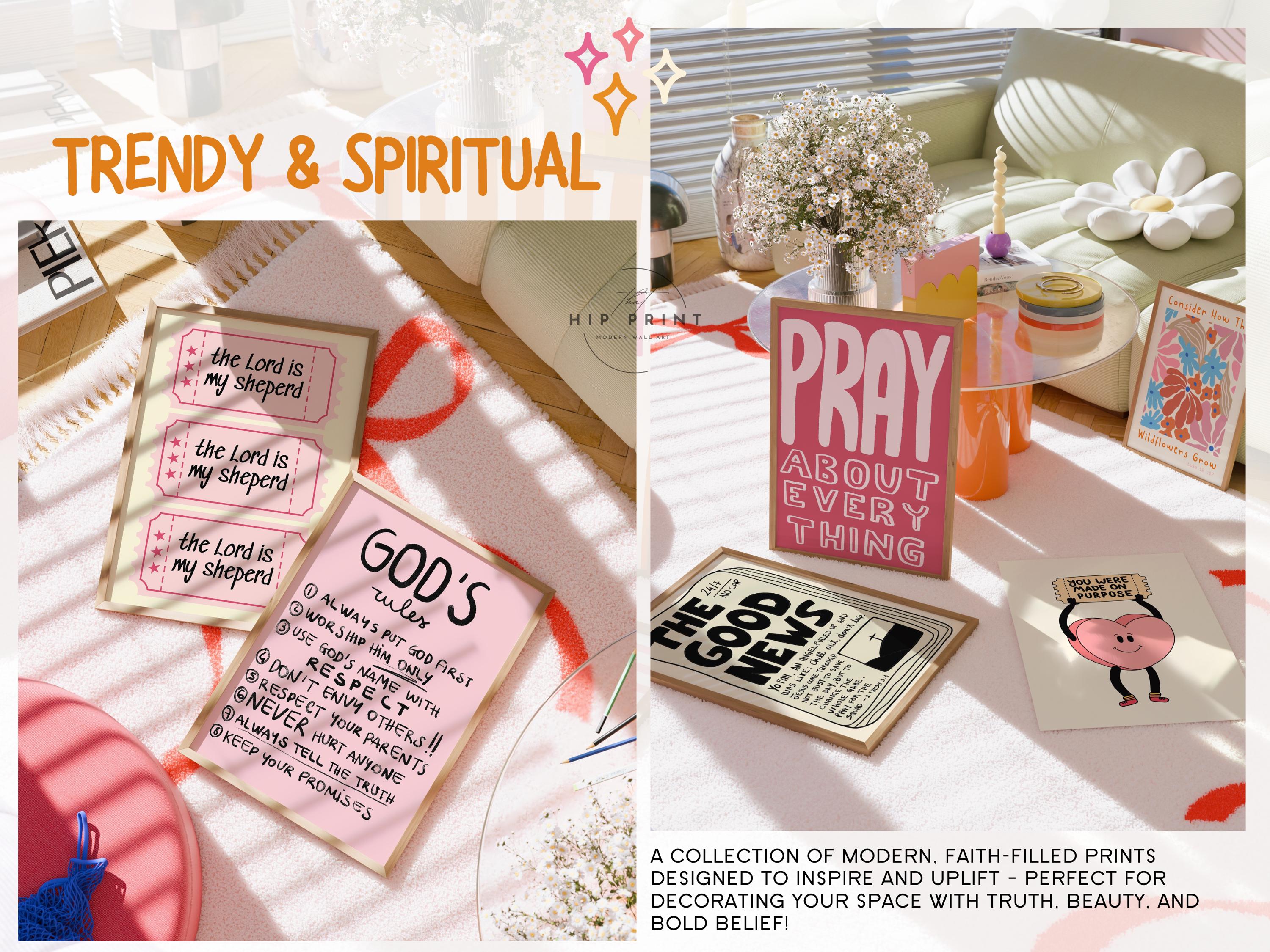 Christian Wall Art Bundle of 250, Bible Verse Prints, Faith Quote Decor ...