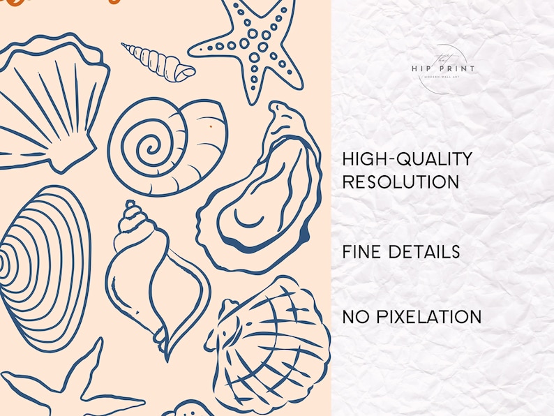 Tropical Wall Art Set of 6, Preppy Beach Poster Pack, Vitamin Sea ...