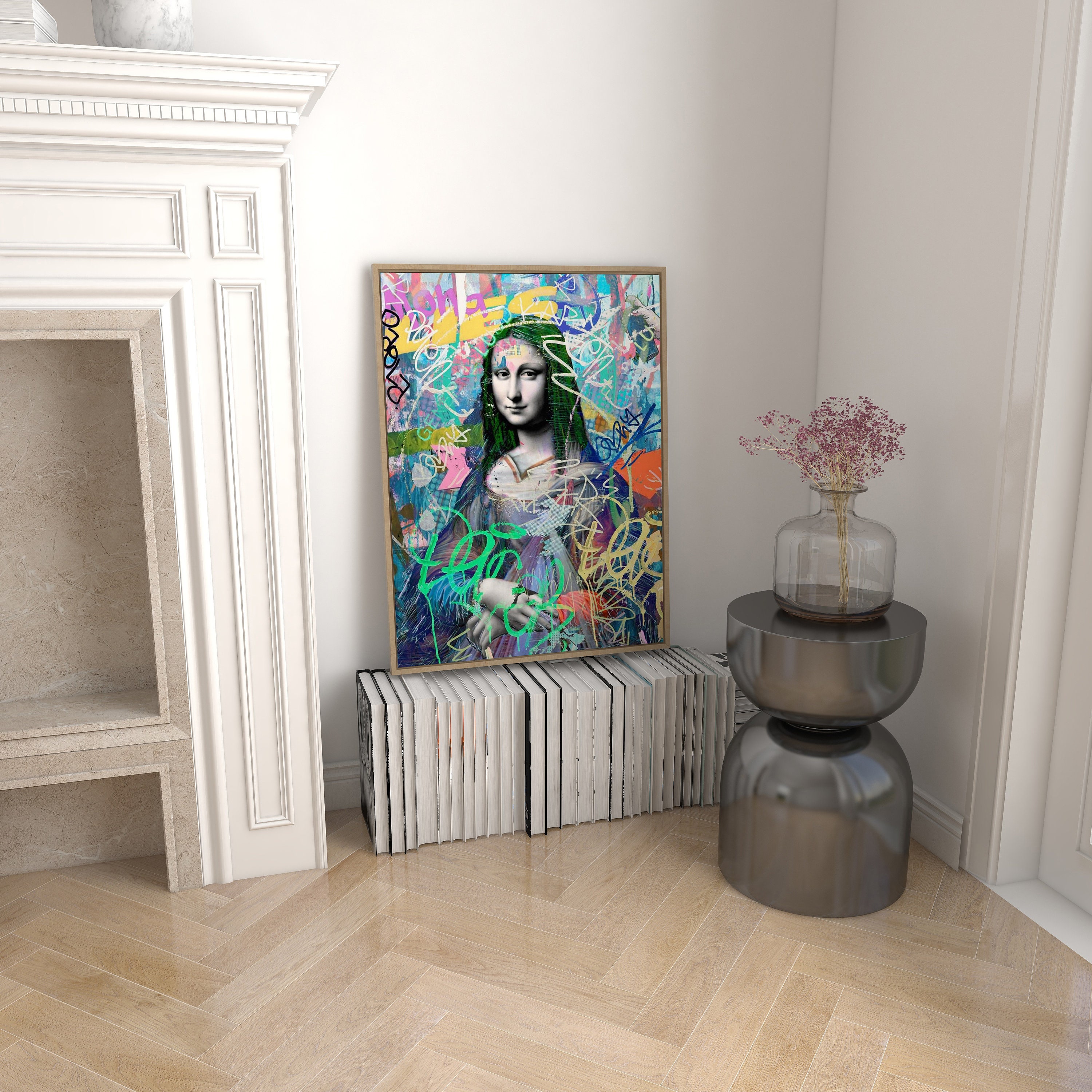 Gioconda, Mona Lisa, Framed Print,altered Vintage ,portrait Painting ...
