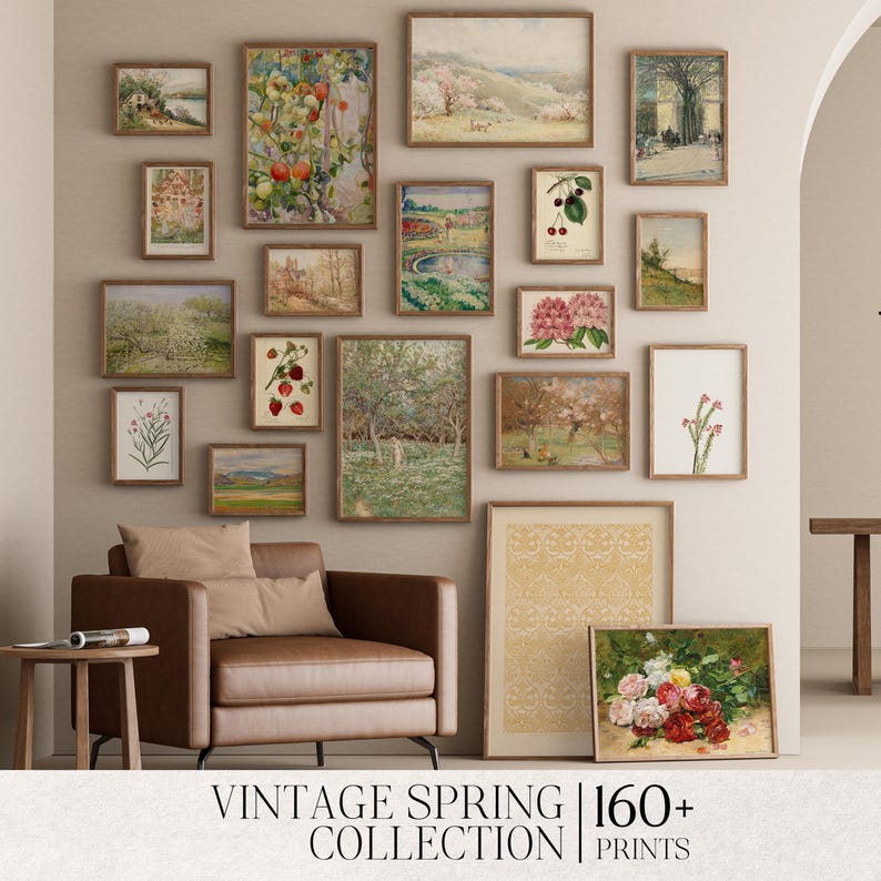 160+ Vintage Spring Oil Paintings, Impressionist Wall Art (digital ...