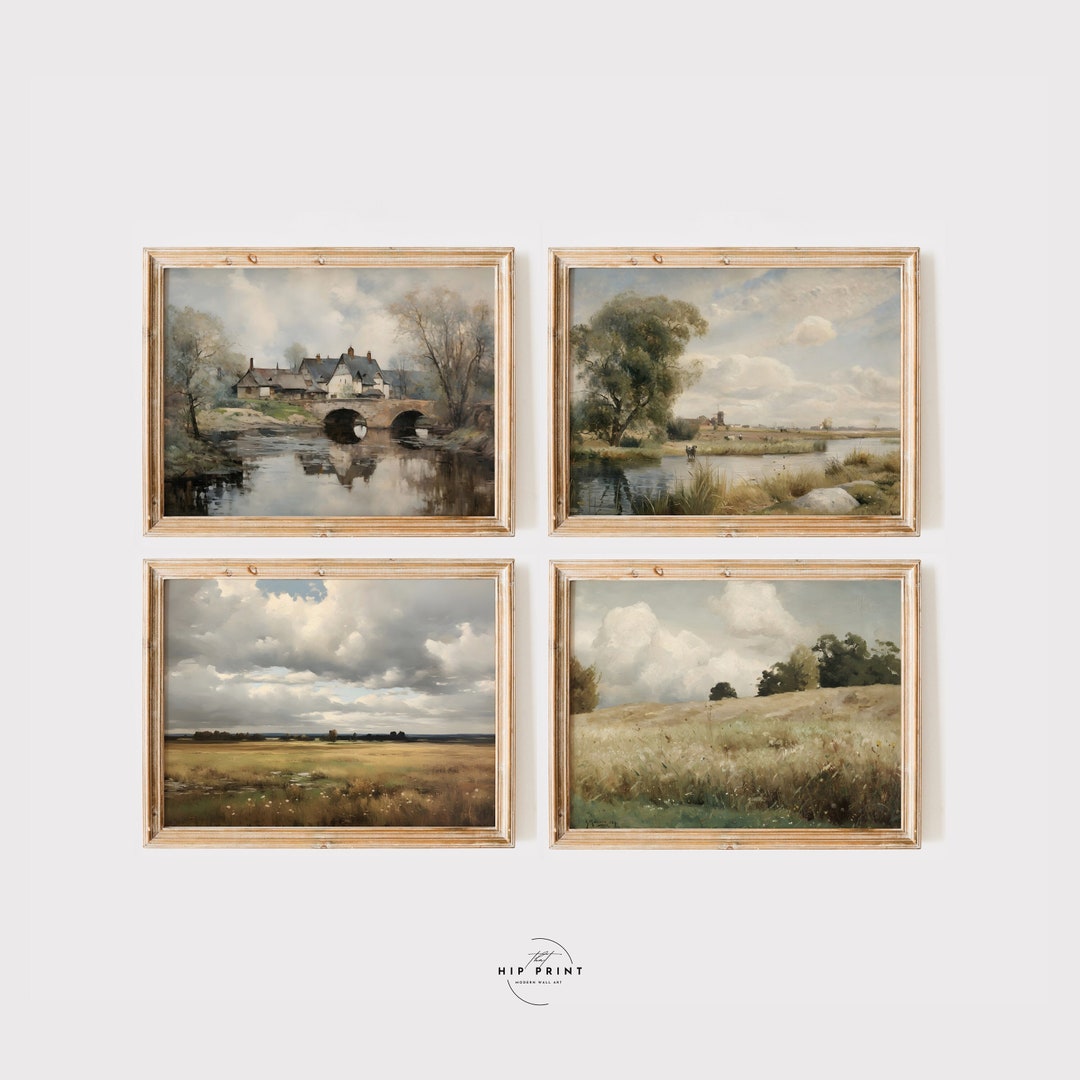 French Countryside Gallery Wall Print Set, Vintage Spring Prints ...